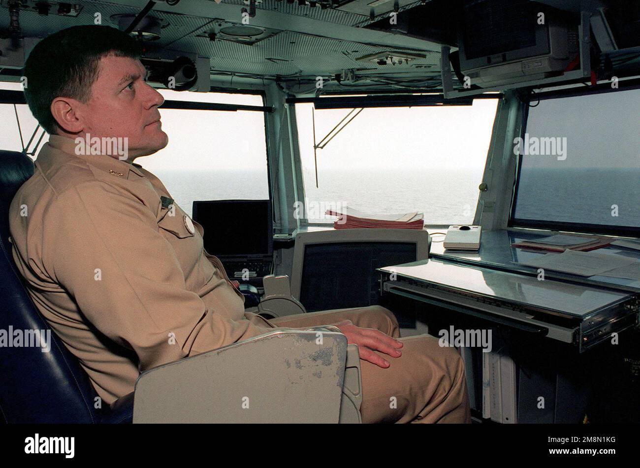 CAPT Lin Rutherford, commanding officer of USS GEORGE WASHINGTON (CVN ...
