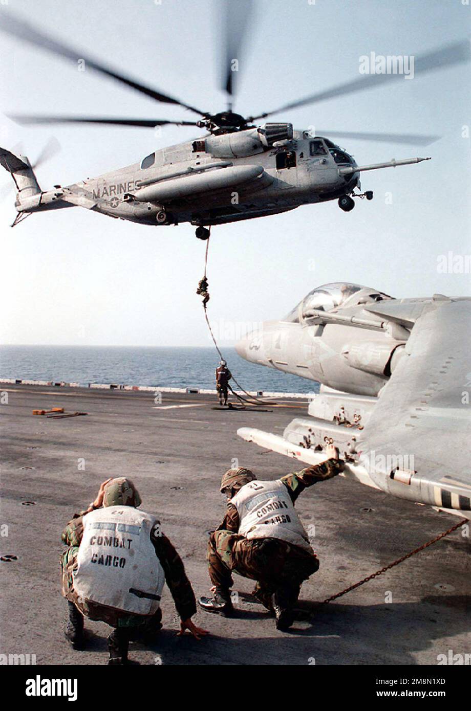 Infantry men from the 26th US Marine Expeditionay Unit (MEU) practice ...