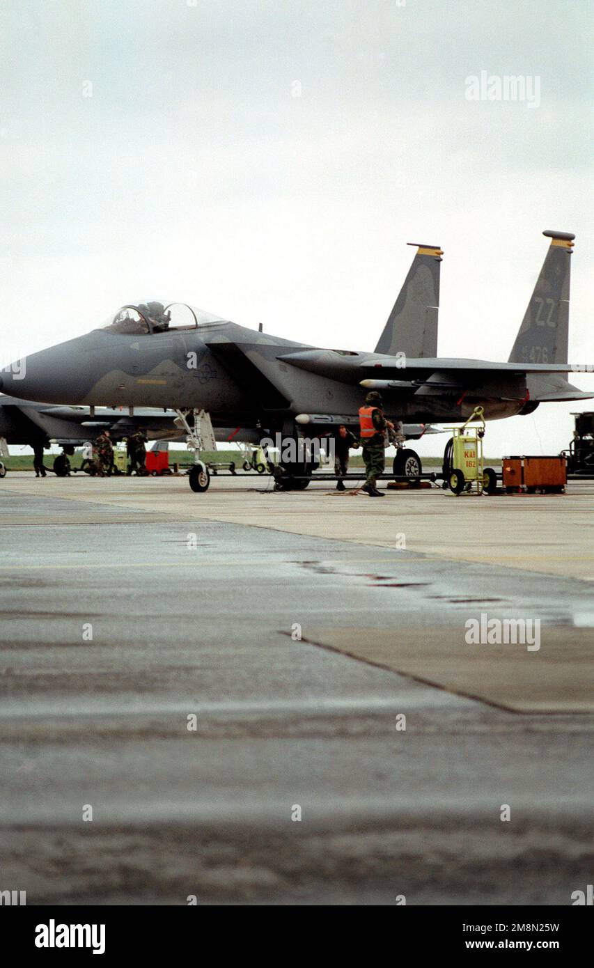 US Air Force Airmen from the 12th Fighter Squadron at Kadena Air Base ...
