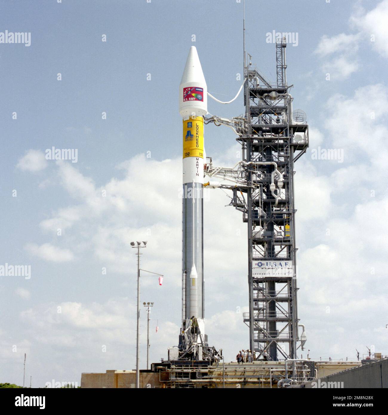 A Lockheed Martin Atlas II A stands ready to lift an ultra high ...