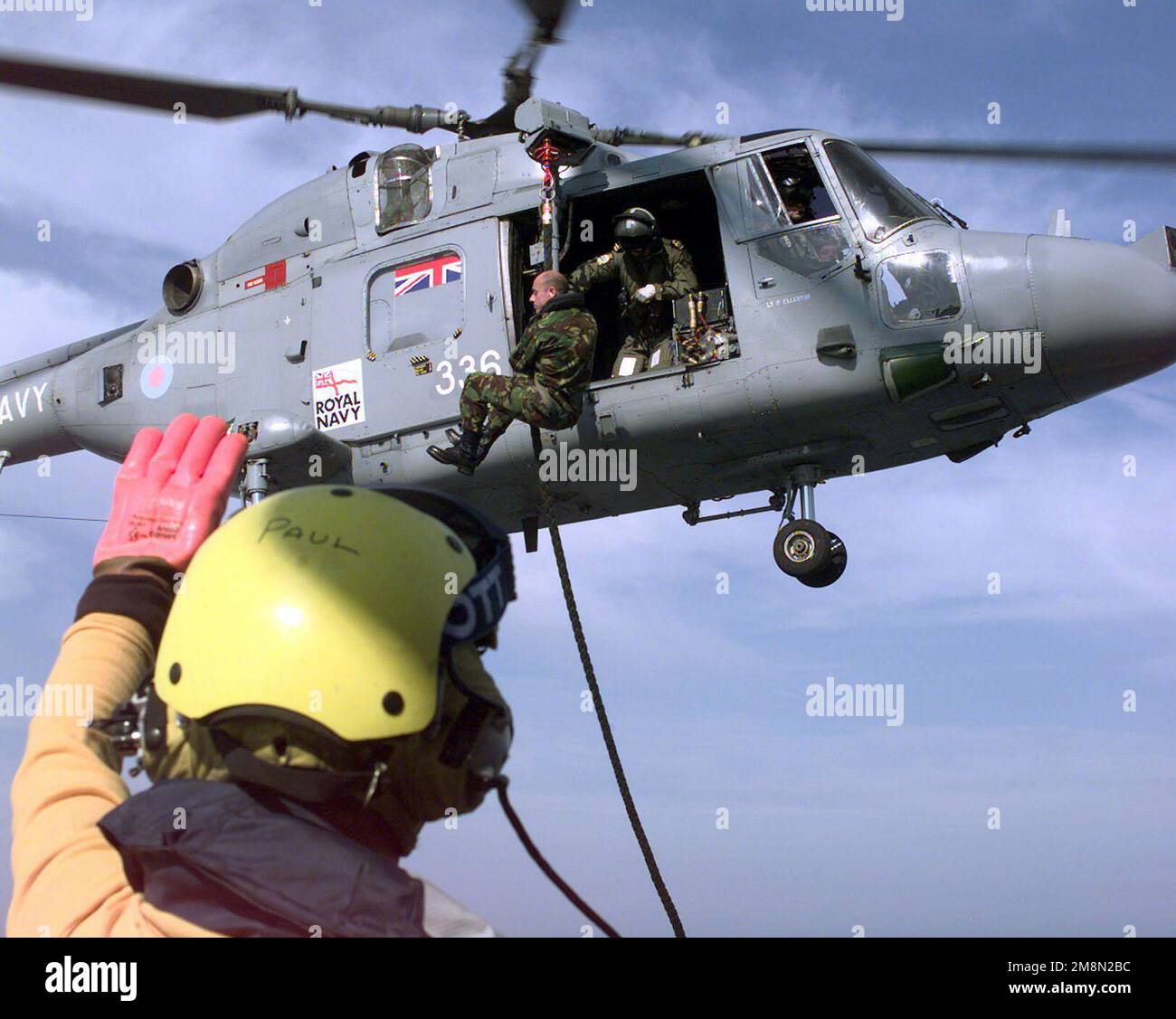 A member of the boarding team for Broadsword Class Frigate, HMS ...