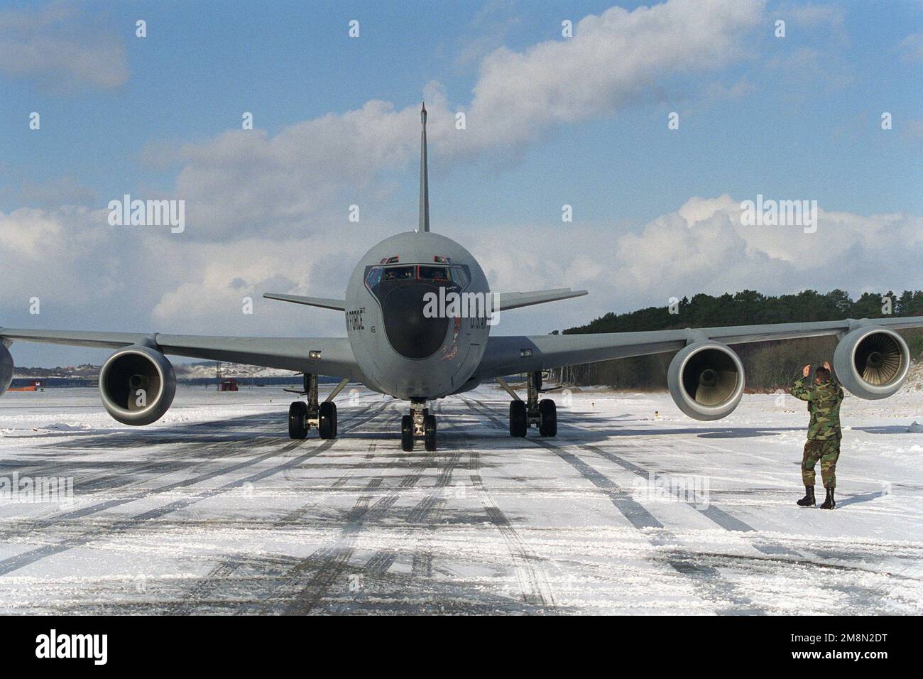 KC-135R Stratotanker from the 100th Aerial Refueling Wing based at ...