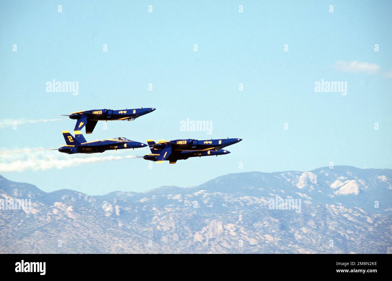 Navys Blue Angel Demonstration Team performing at Davis-Monthan Air ...