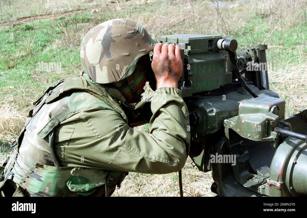 Marine Lance Corporal Beauman, from Charlie Company, Weapons Platoon ...