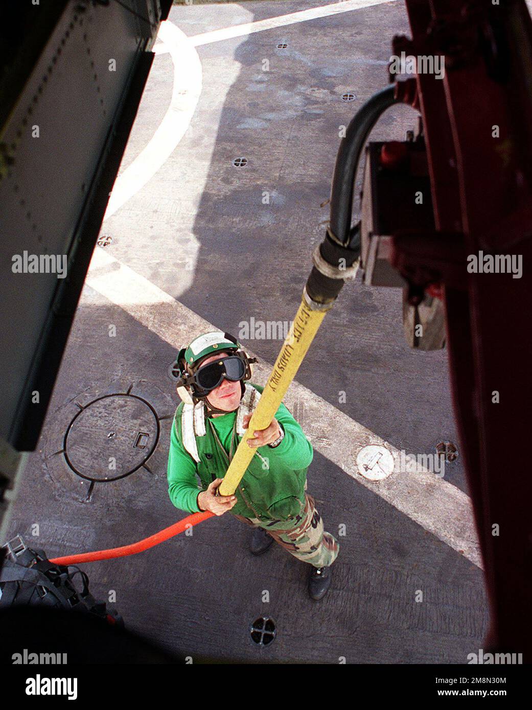 US Navy Aviation Storekeeper Third Class Tommy J. MC Clure, of HC-5 ...