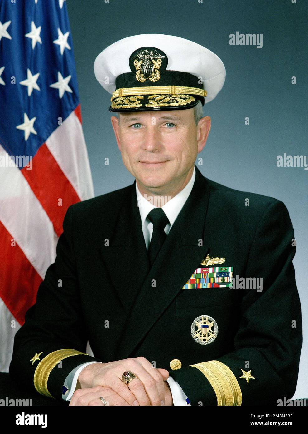 United States Navy Official photo of Rear Admiral (Lower Half, Line ...