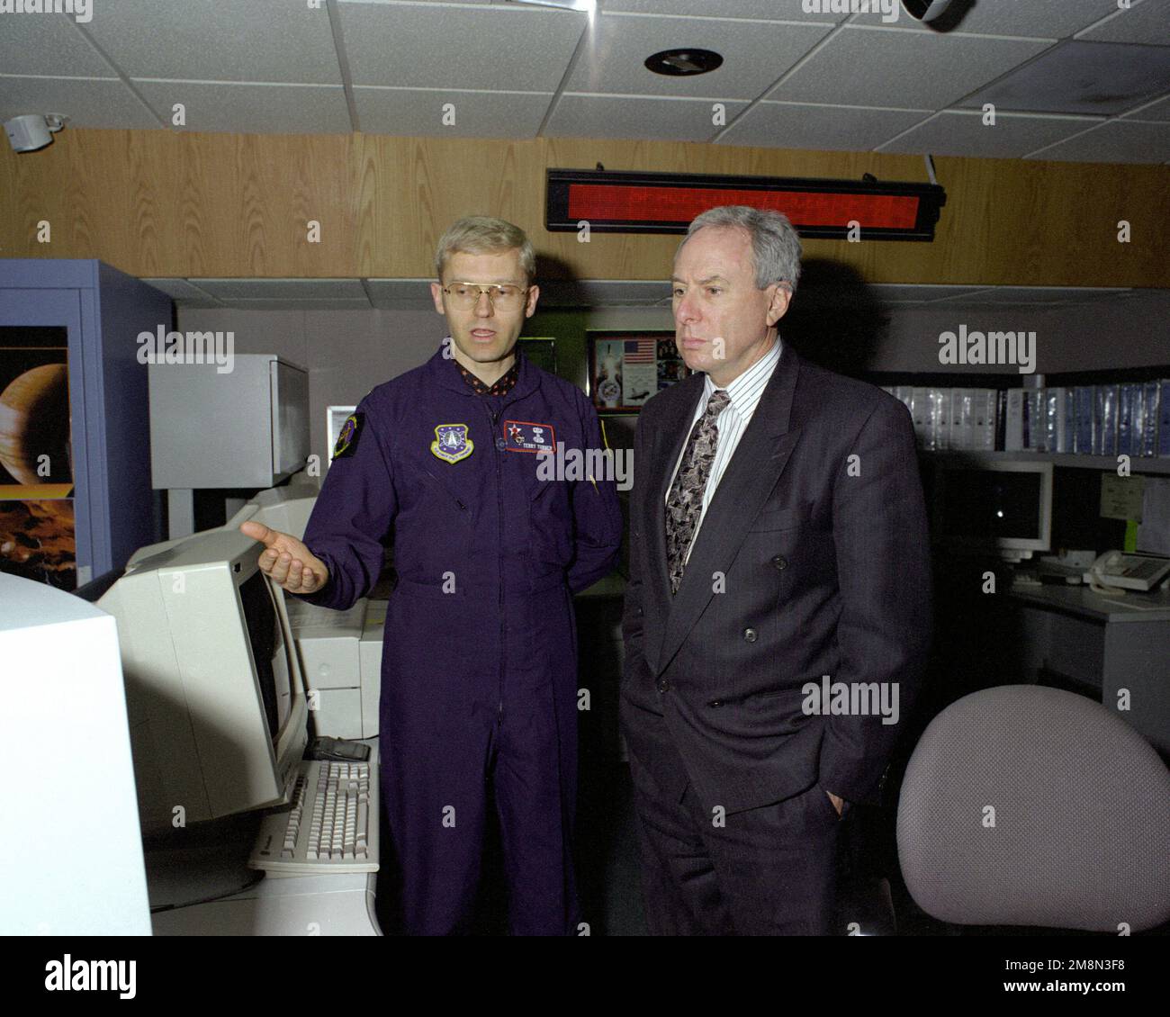 The honorable Daniel S. Goldin, NASA Administrator, is given a tour of ...