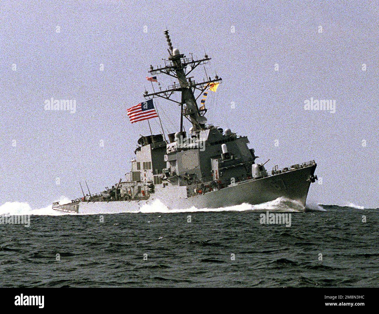 A starboard bow view of the USS COLE (DDG-67) underway in the Persian ...