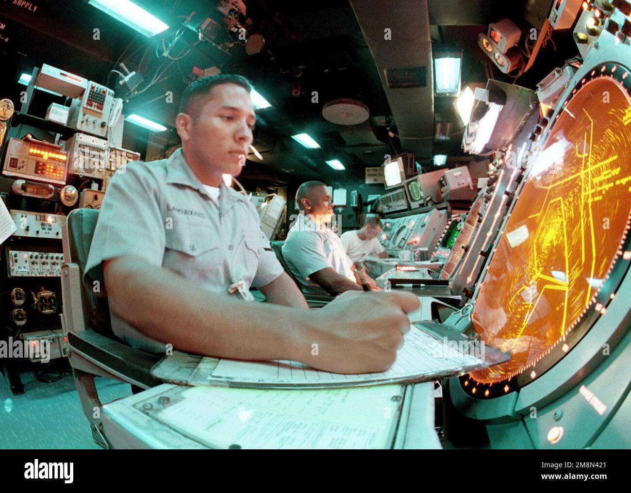 US Navy Air Traffic Controller 3rd Class (AC3) Christopher Landavzo ...