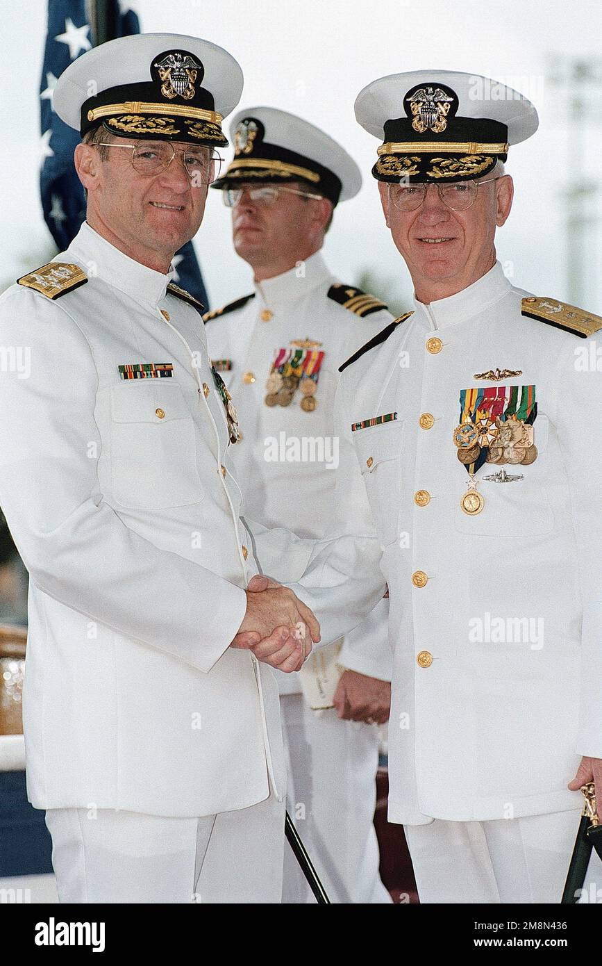 US Navy Admiral (ADM) Archie R. Clemins, Commander In CHIEF, U.S ...