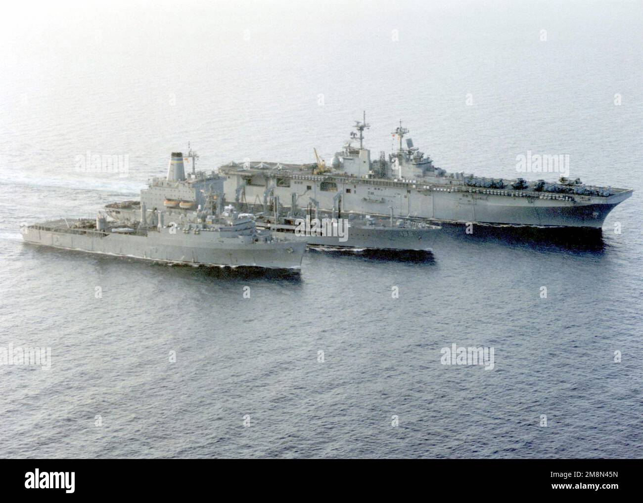 Military Sealift Command (MSC) oiler USNS BIG HORN (T-AO 198) (center ...