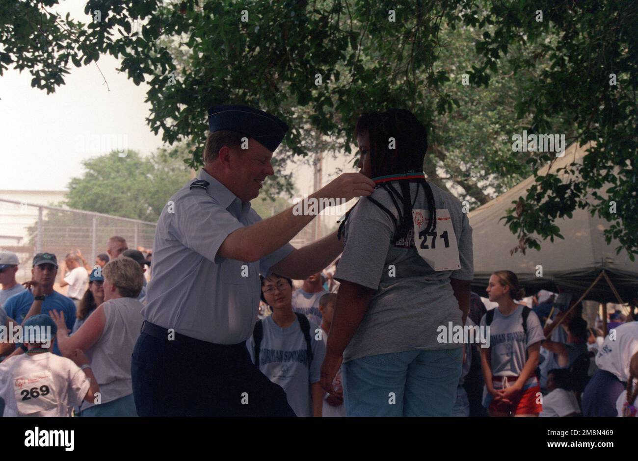 US Air Force Colonel James Rowe, STAFF Judge Advocate, awards a Special ...