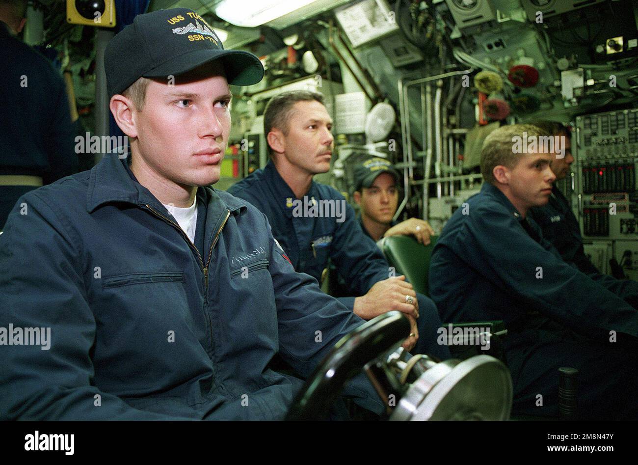Ship's Storekeeper 3rd Class Daniel Fuhrman drives the Los Angeles ...