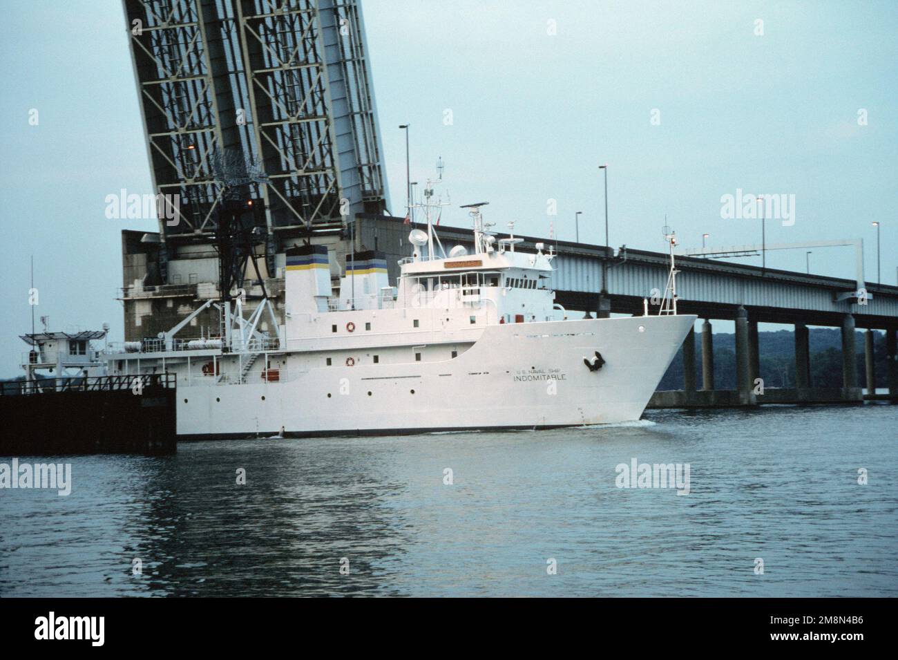 Starboard bow view of the Military Sealift Command (MSC) surveillance ...