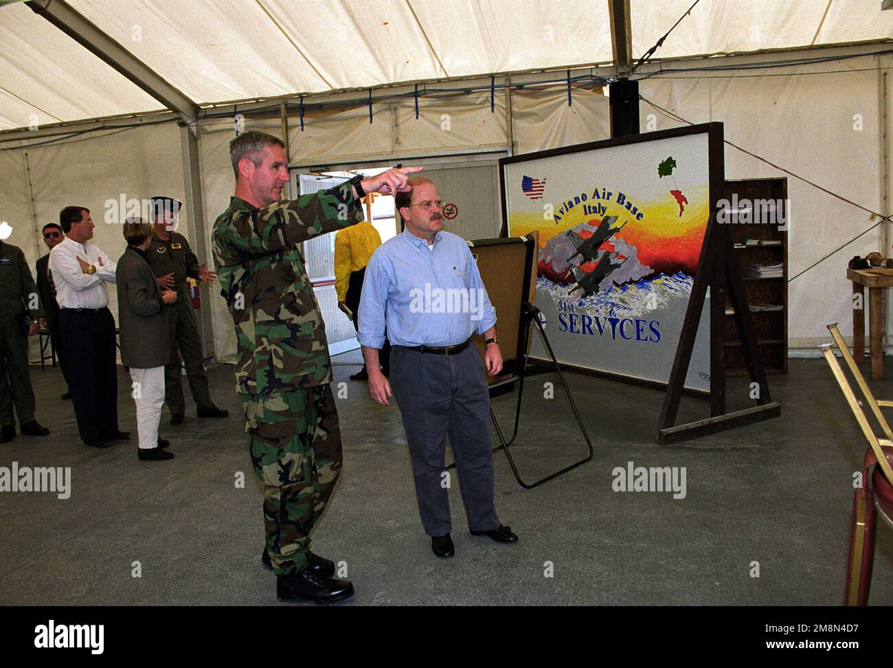 Secretary of the Air Force The Honorable F. Whitten Peters gets a tour ...