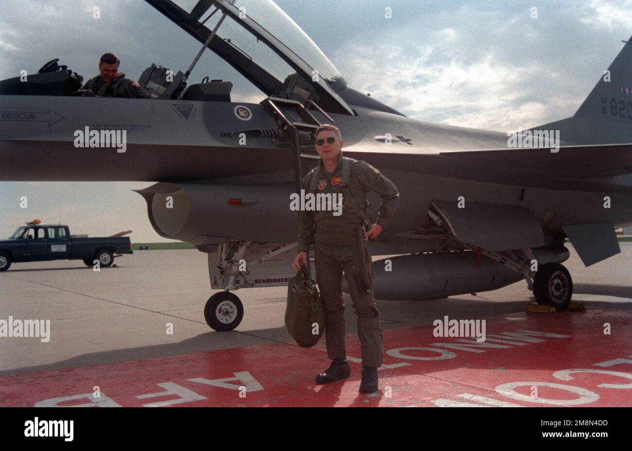 US Air Force Colonel Robert Elder (standing) Commander of the 5th Bomb ...
