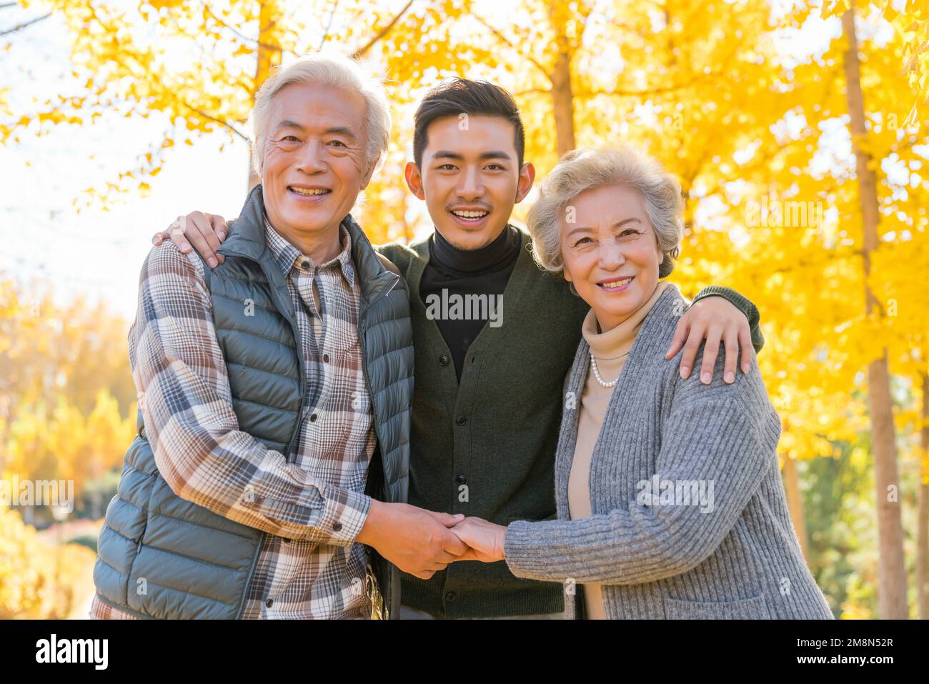 The happy family Stock Photo - Alamy