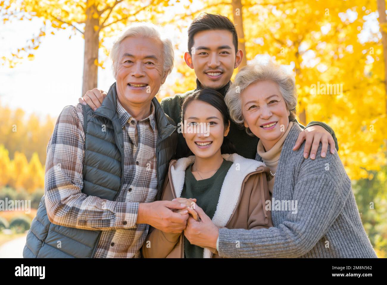 The happy family Stock Photo - Alamy