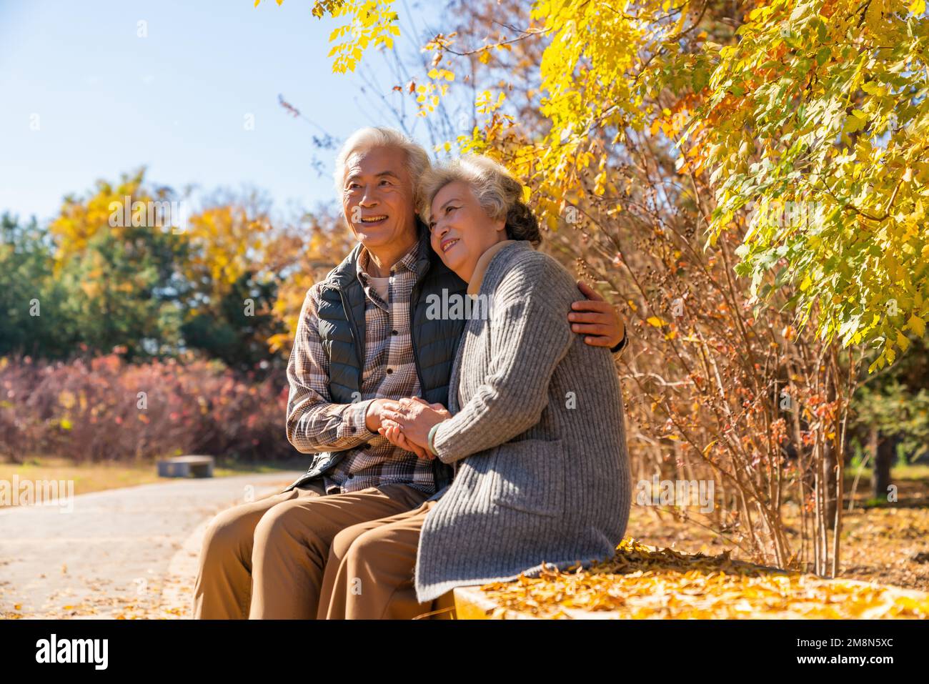 Sweet elderly couples Stock Photo - Alamy