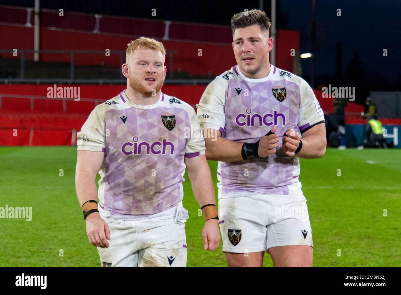 Limerick, Ireland. 15th Jan, 2023. Ethan Waller of Northampton and ...