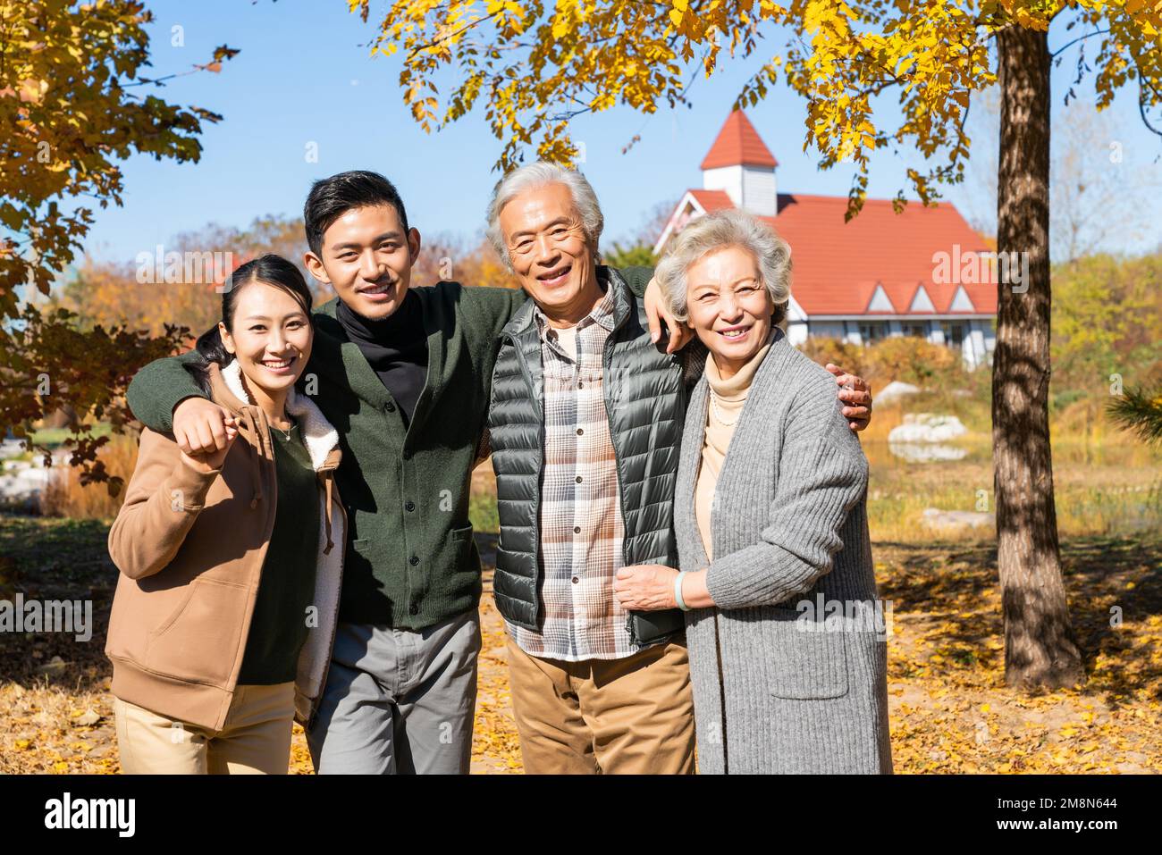 The happy family Stock Photo - Alamy