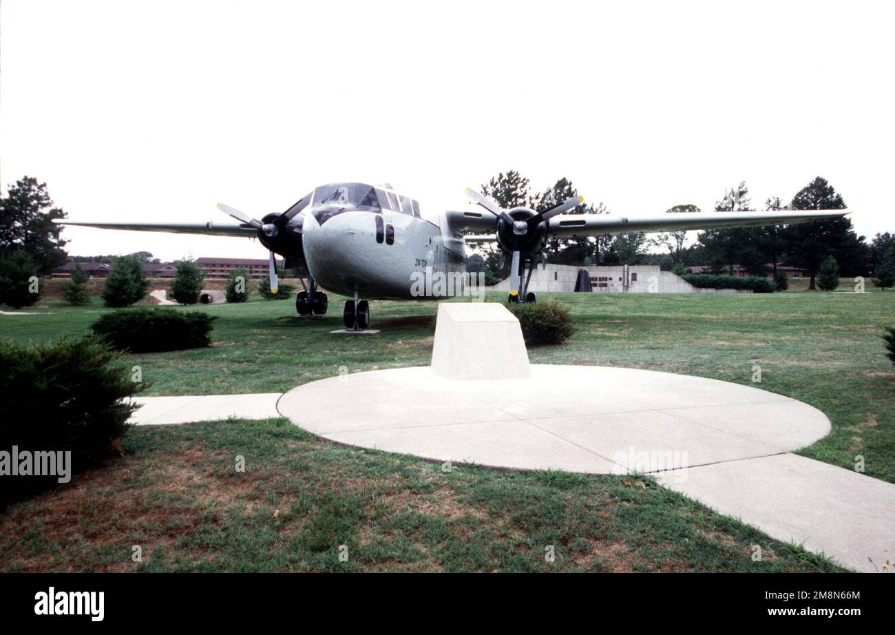 Shot of the completed C-119 "Flying Boxcar" static display at Little ...