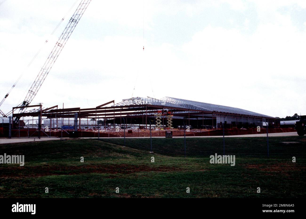 Shot of the 50th Airlift Squadron Operations new office building under ...
