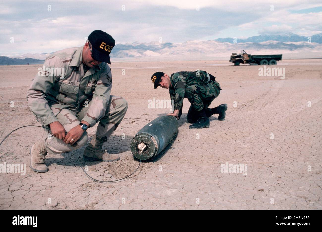 US Air Force SENIOR AIRMAN Neil Jones (left) and US Air Force SENIOR ...
