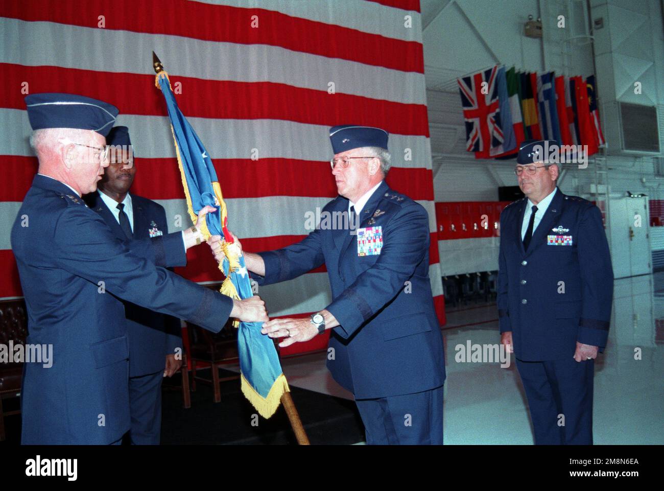 US Air Force Major General Glen W. Moorehead III accepts command of the ...