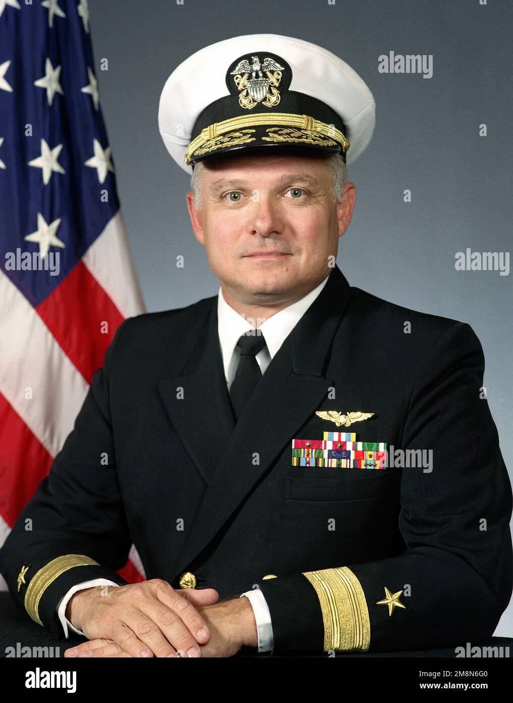 United States Navy Official photo of RDML (Lower Half, Line) Larry C ...