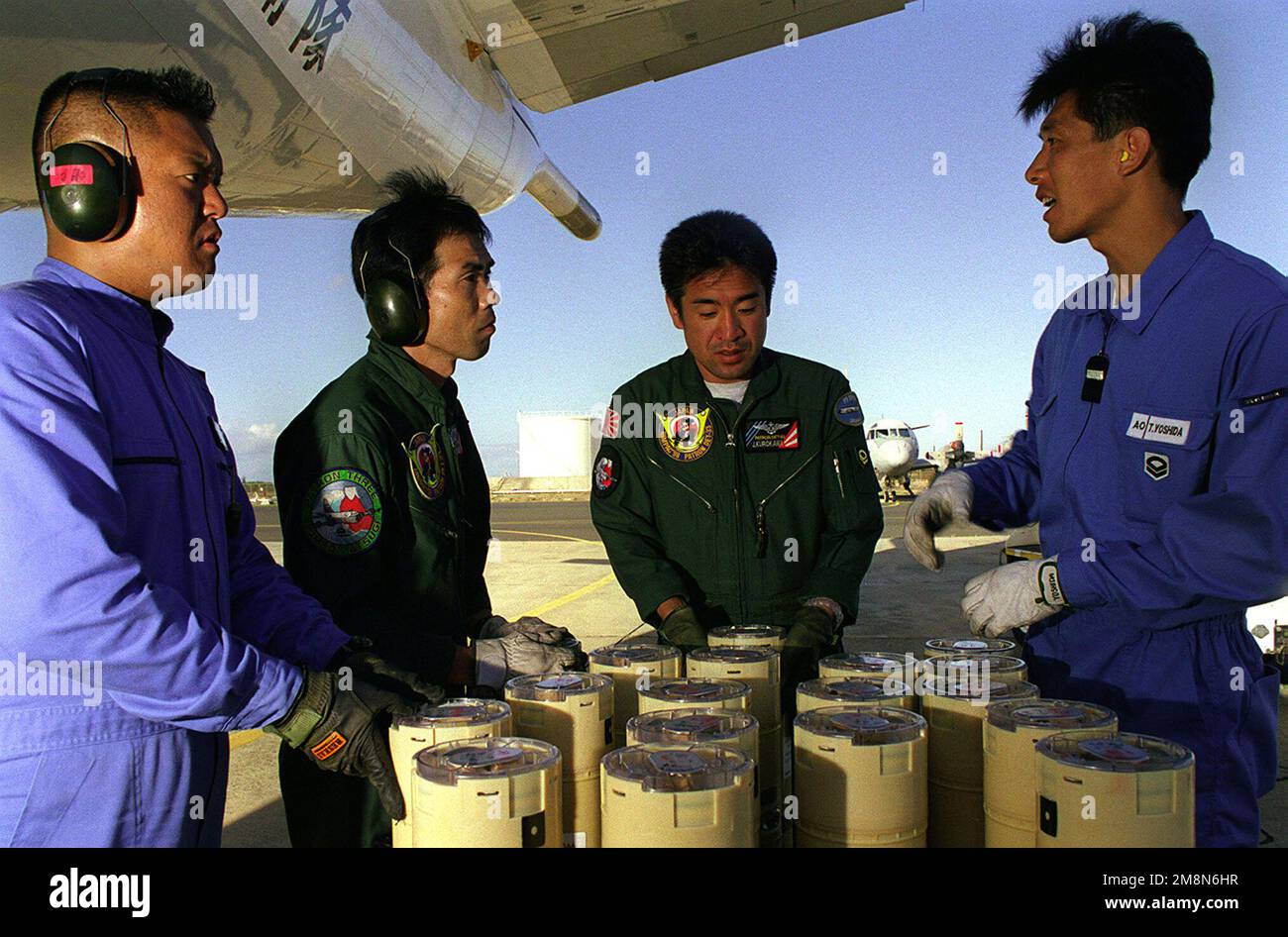Aviation Ordnancemen of the Japan Maritime Self Defense Force P-3C ...