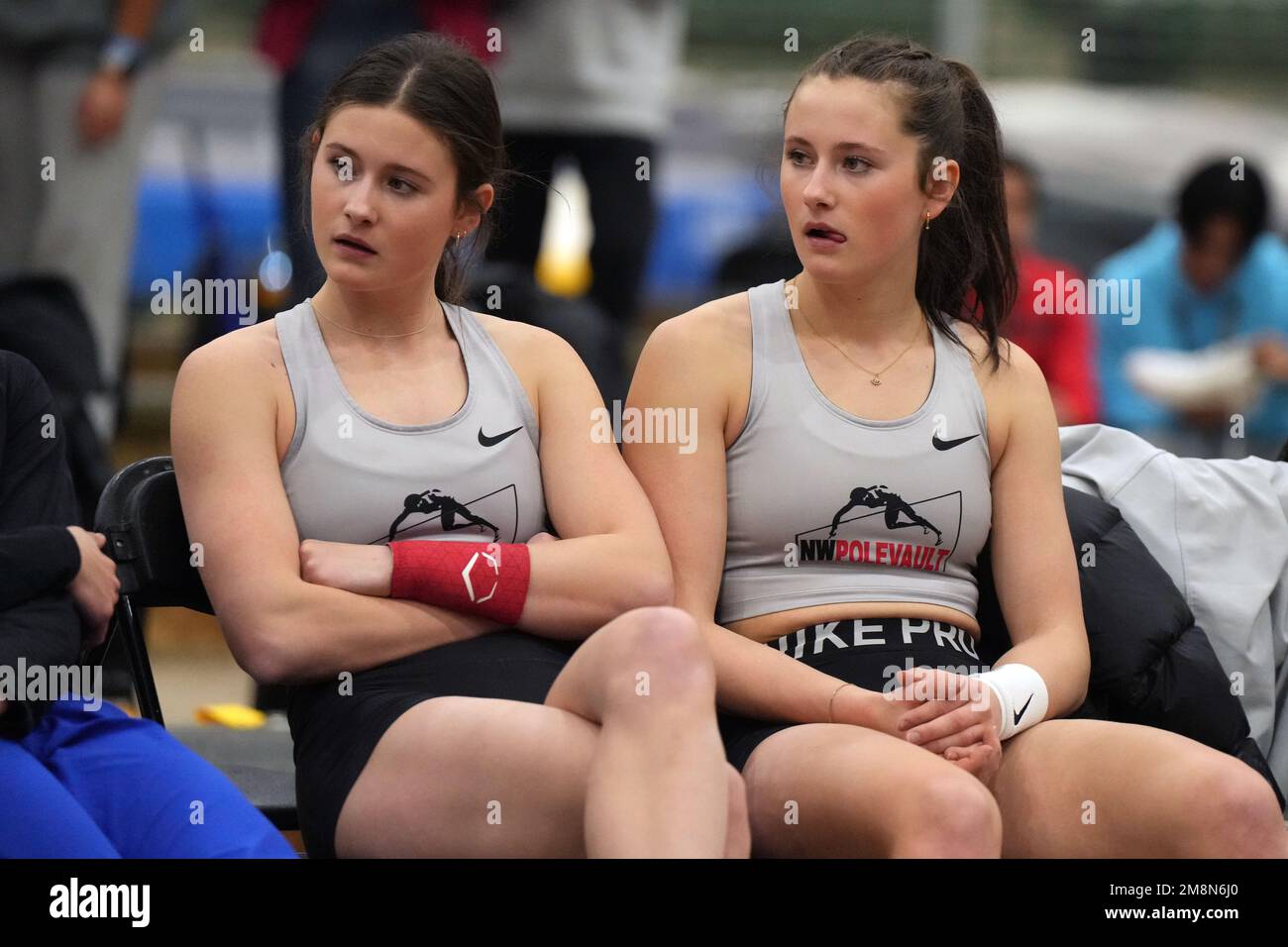 Sparks, United States. 13th Jan, 2023. Twin sisters Amanda Moll (left ...