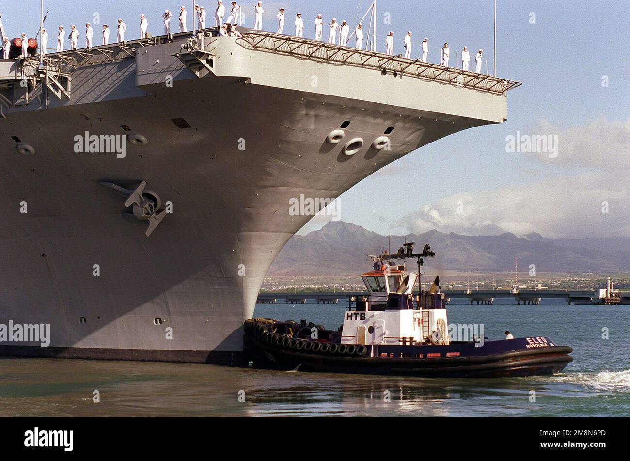 The nuclear-powered aircraft carrier USS CARL VINSON (CVN-70) is ...