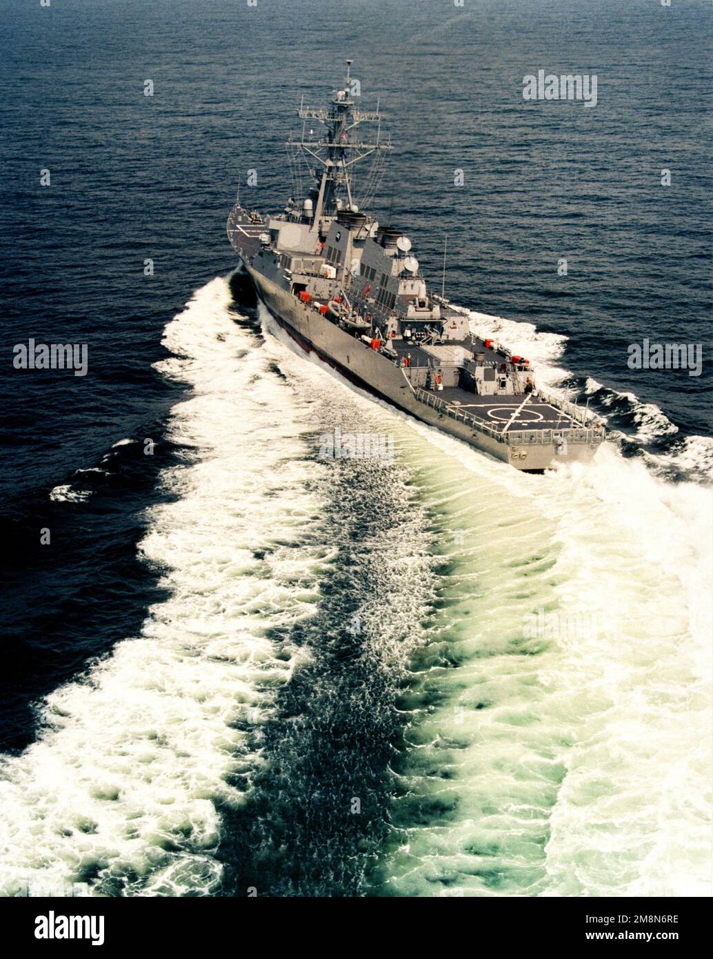 Port quarter view of the guided missile destroyer USS DONALD COOK (DDG ...