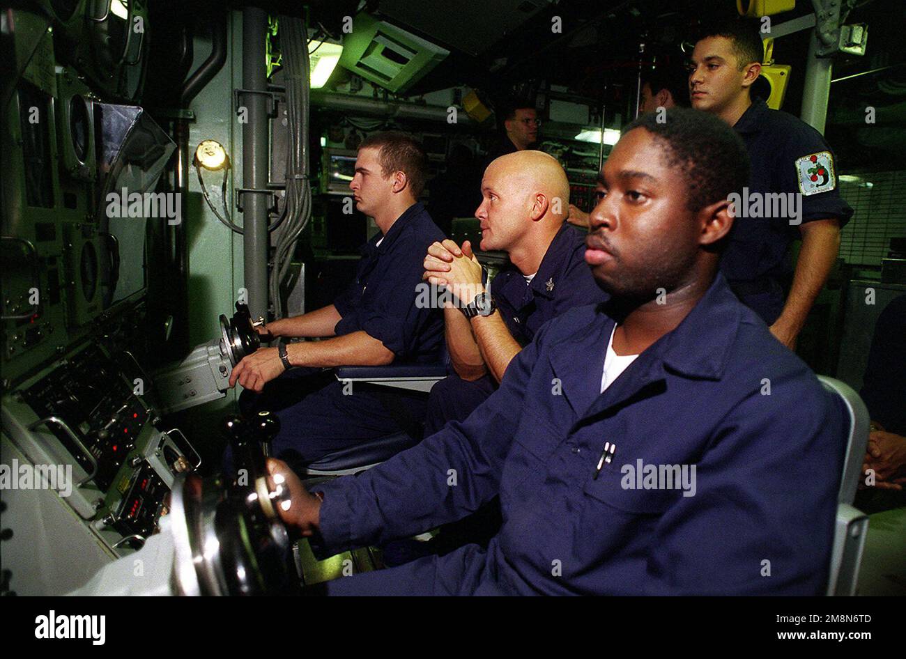 Crewmembers of the nuclear-powered Los Angeles class submarine, USS ...