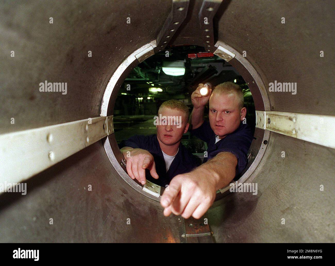 During a torpedo loading evolution aboard the Los Angeles class attack ...