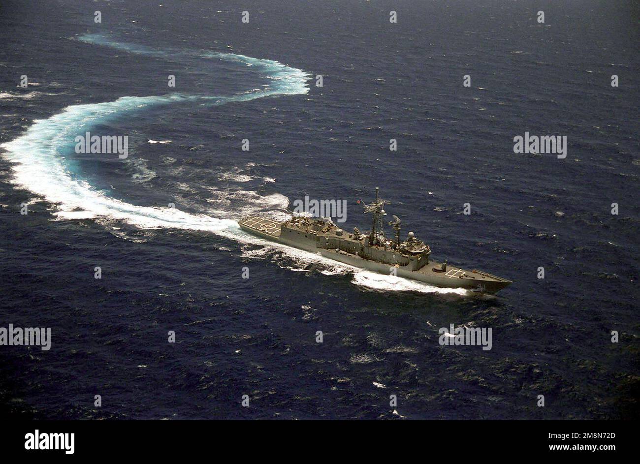 The Oliver Hazard Perry class frigate USS MCCLUSKY (FFG 41) performs ...
