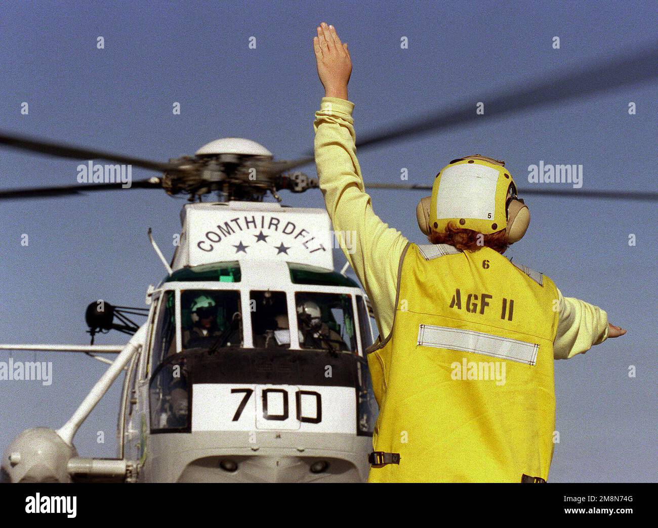 Ship hand signals hi-res stock photography and images - Alamy