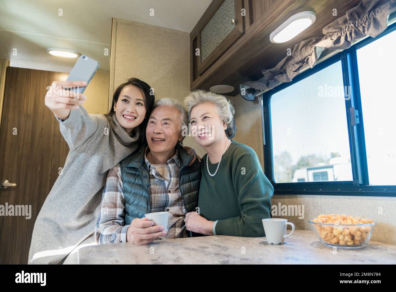 Happy family to enjoy leisure time Stock Photo - Alamy