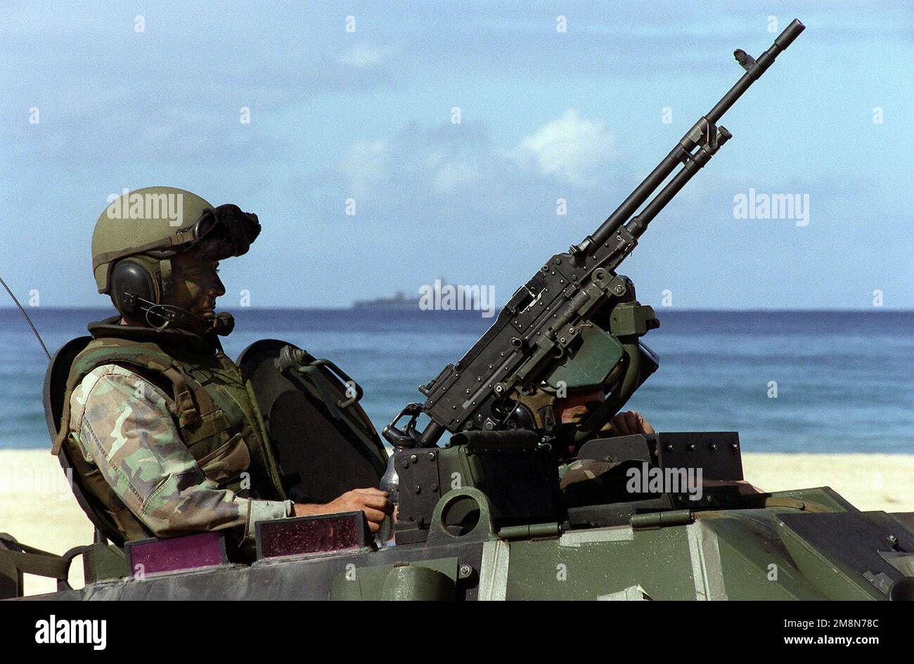 US Marine Corps SGT Steven Pipes of Co. A, 1ST Light Armored ...