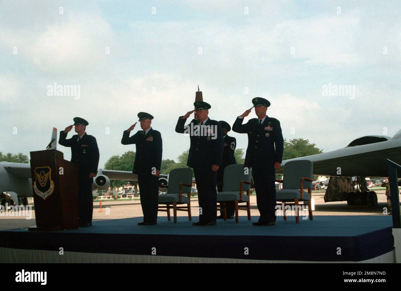 USAF General Dick Hawley, Commander of the Air Combat Command ...