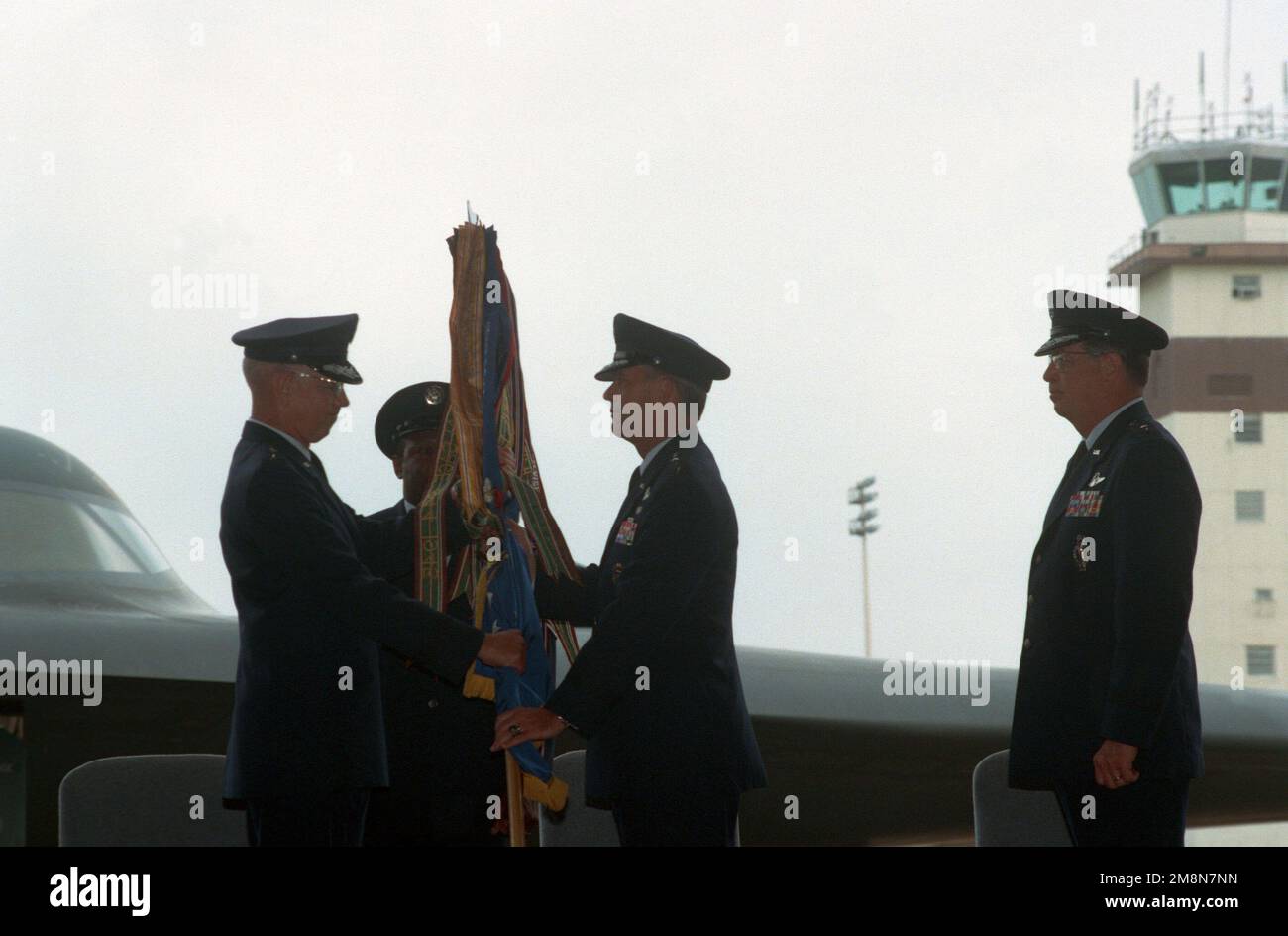 USAF General Dick Hawley, Commander of the Air Combat Command, passed ...