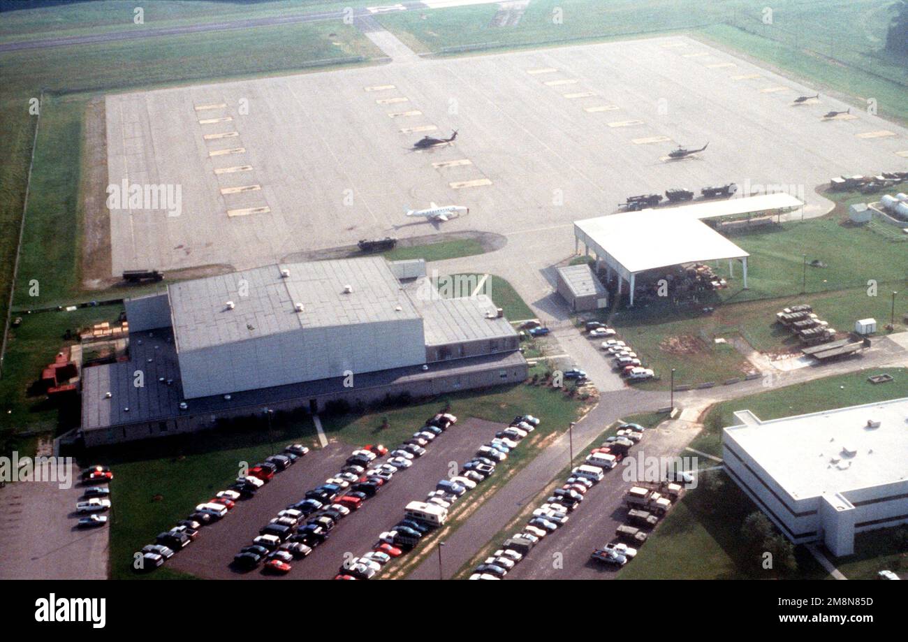 An aerial view of North Carolina Army National Guard, Army Aviation ...