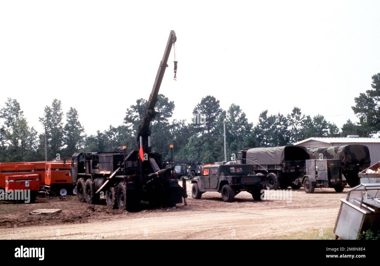 A view inside the motor pool located at the Kinston Armory, Kinston ...