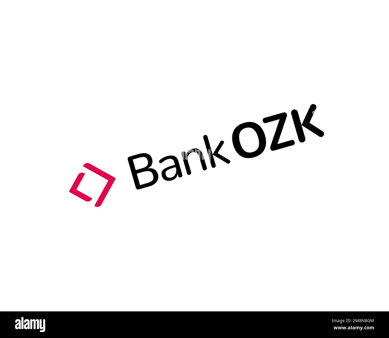 Bank OZK, rotated logo, white background Stock Photo - Alamy