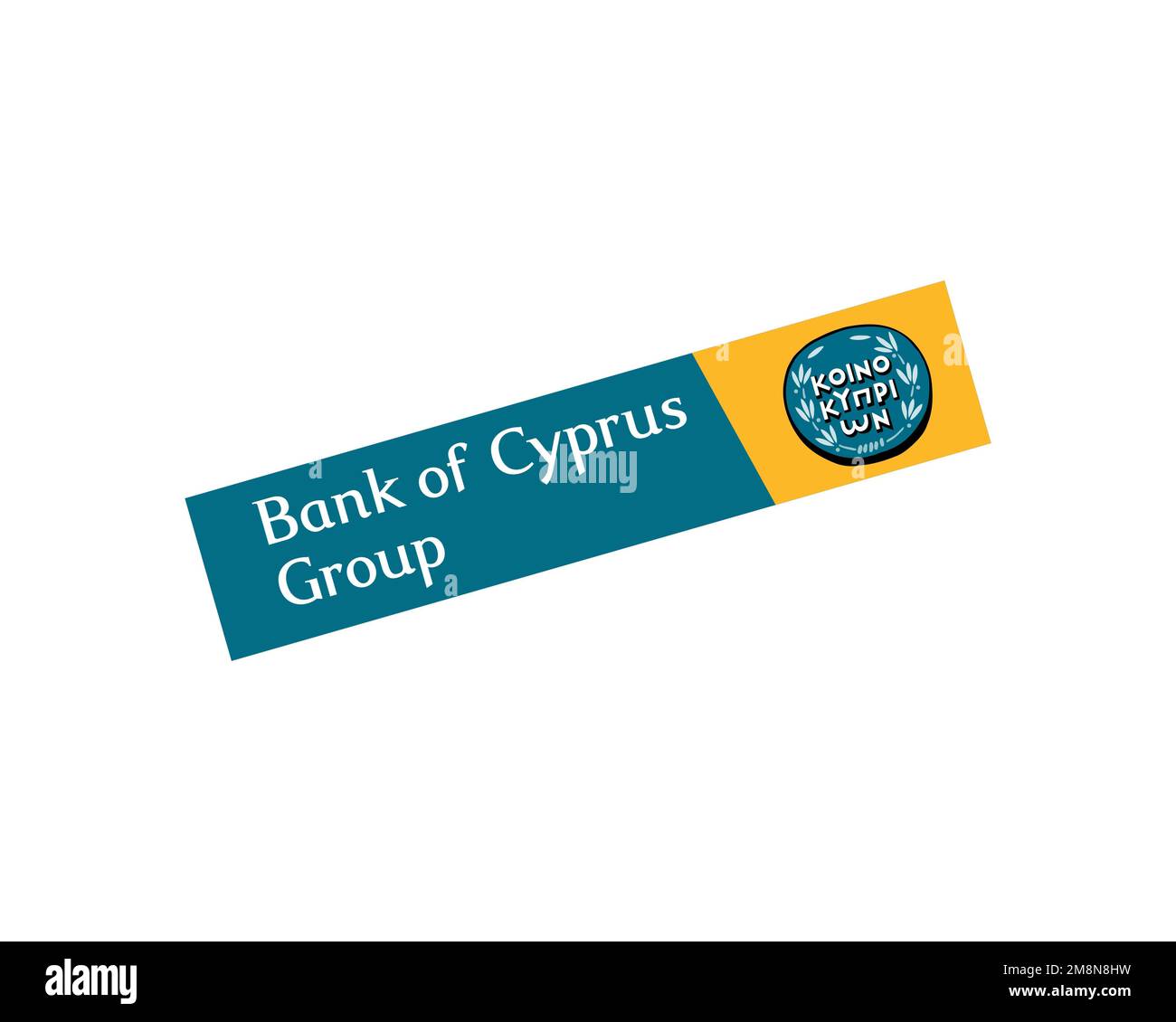 Bank of Cyprus, rotated logo, white background Stock Photo - Alamy