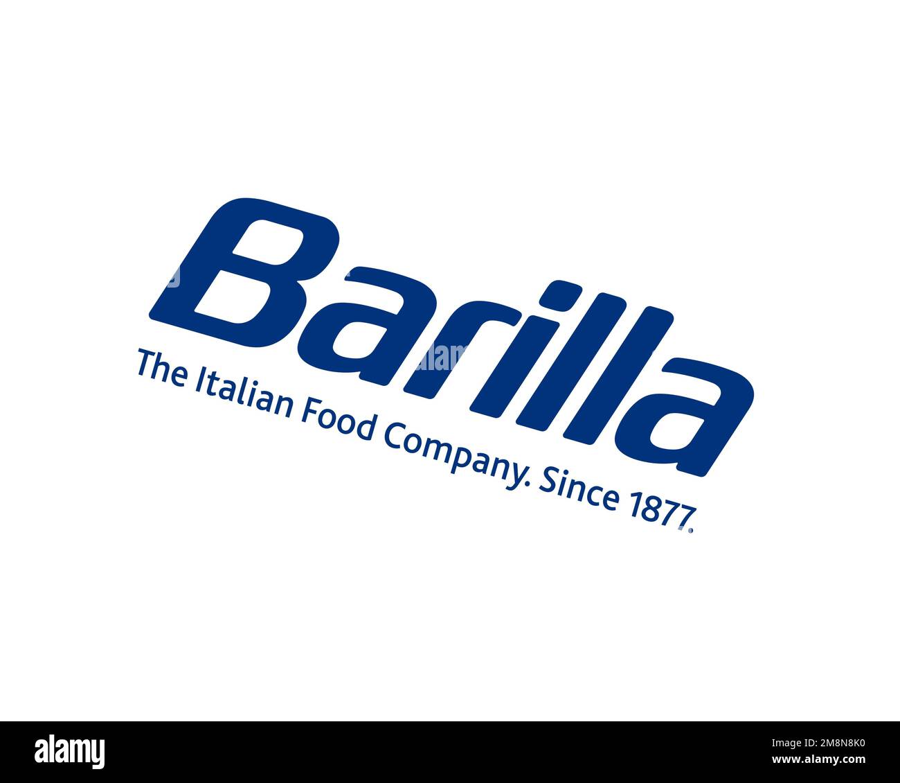 Barilla company, rotated logo, white background B Stock Photo - Alamy