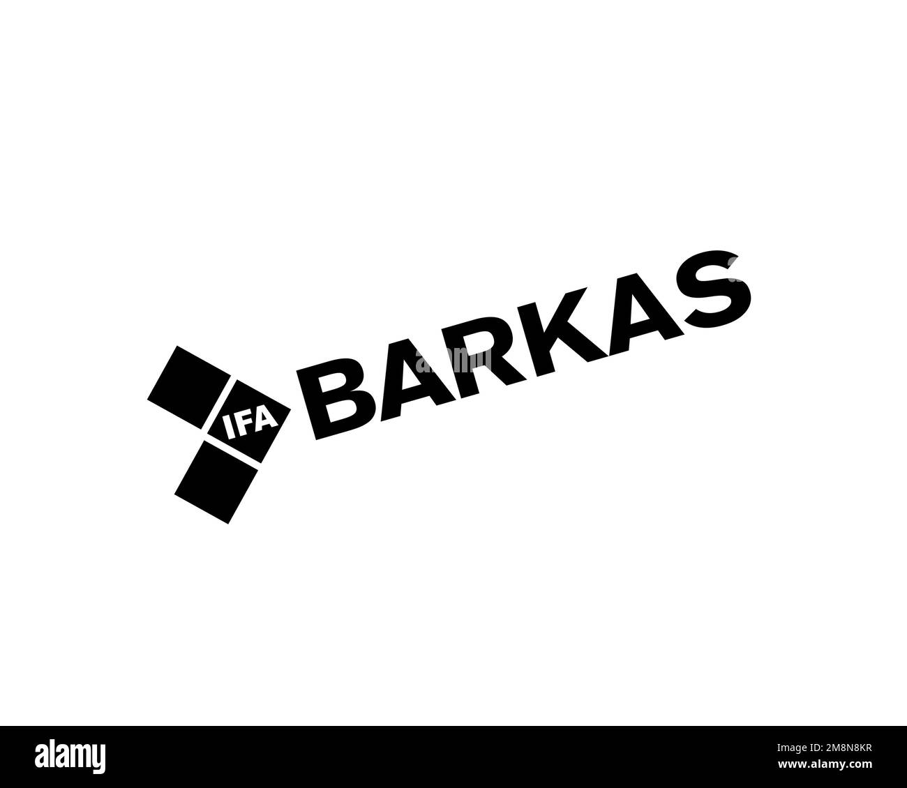 Barkas van manufacturer, rotated logo, white background Stock Photo - Alamy