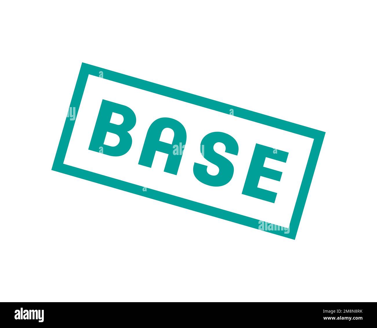 Base mobile telephony provider, rotated logo, white background B Stock ...