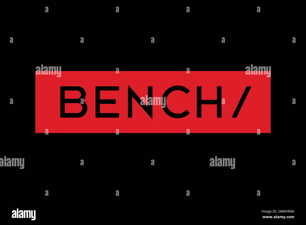 Bench Philippine clothing brand, logo, black background Stock Photo - Alamy
